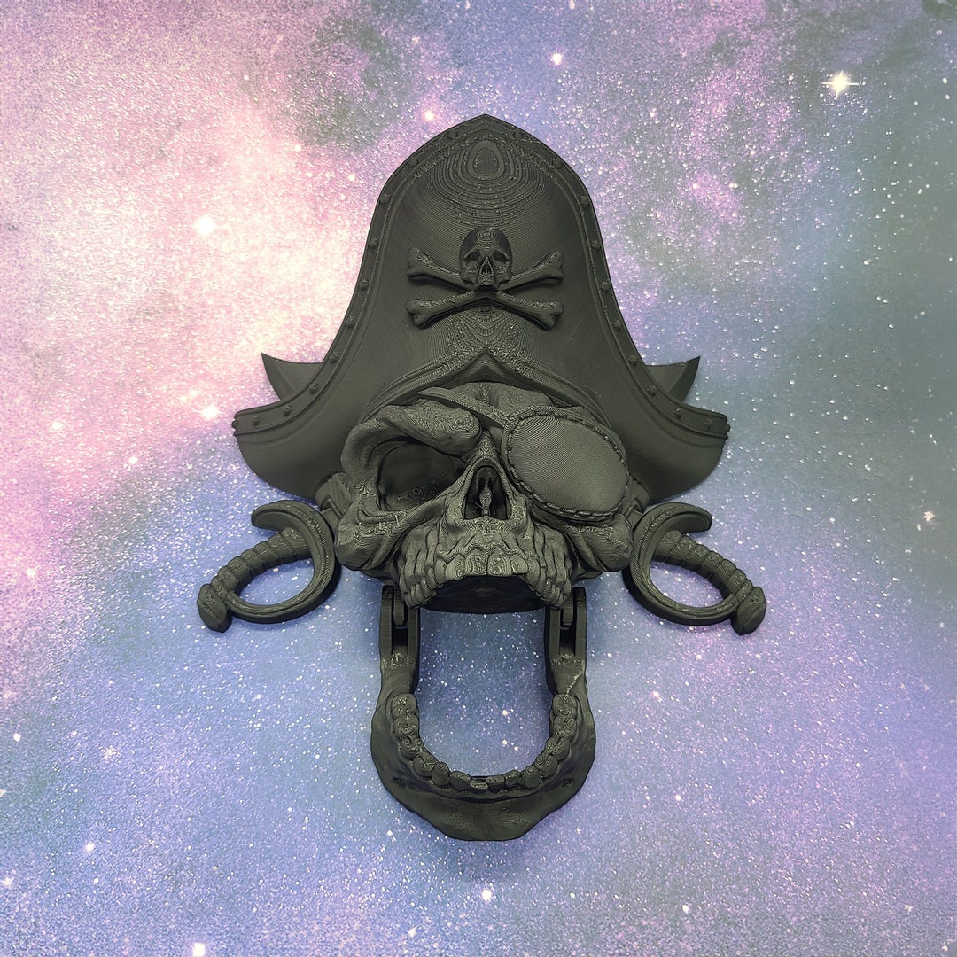 Pirate Skull Sigil Door Knocker Swashbuckling Welcome Piece - Etsy