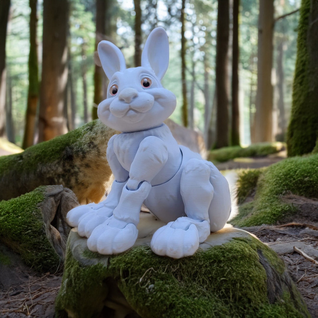 Articulated Bunny Hoppin' Fun With This 3D Printed, Jointed Rabbit - Etsy