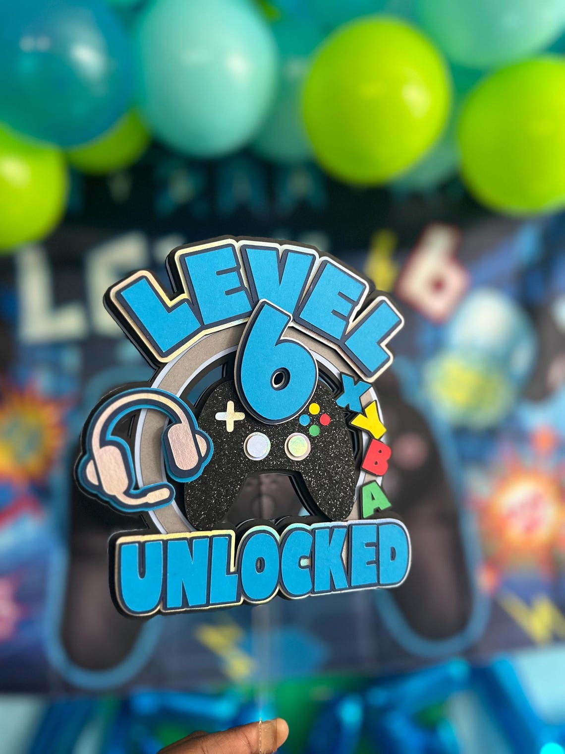 Level up Gaming Cake Topper | Level up | Gaming| Birthday Party |cake ...