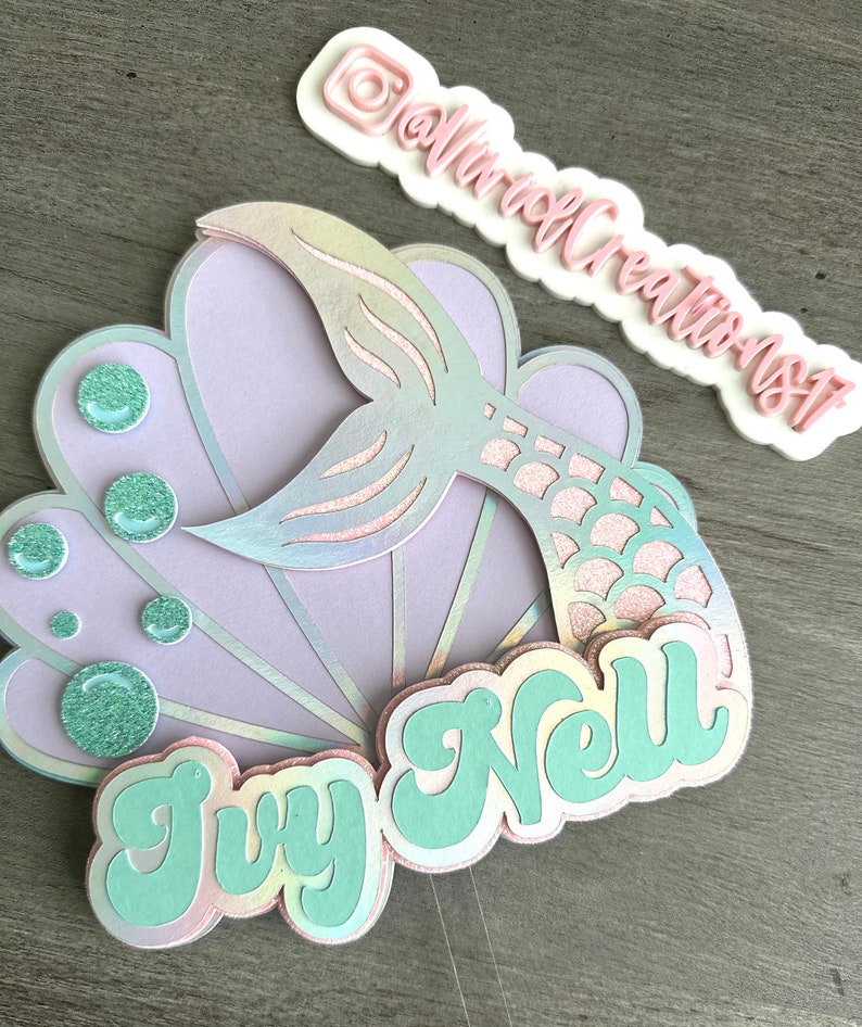 Mermaid Cake Topper| Cake Topper | Mermaid - Etsy