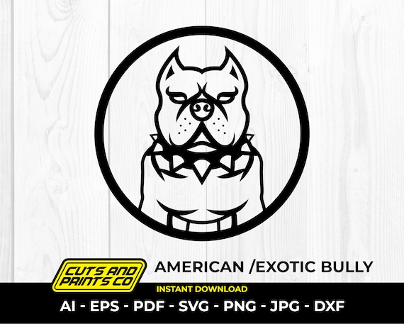 American Bully SVG AI Jpg Png Eps Digital Download Cut