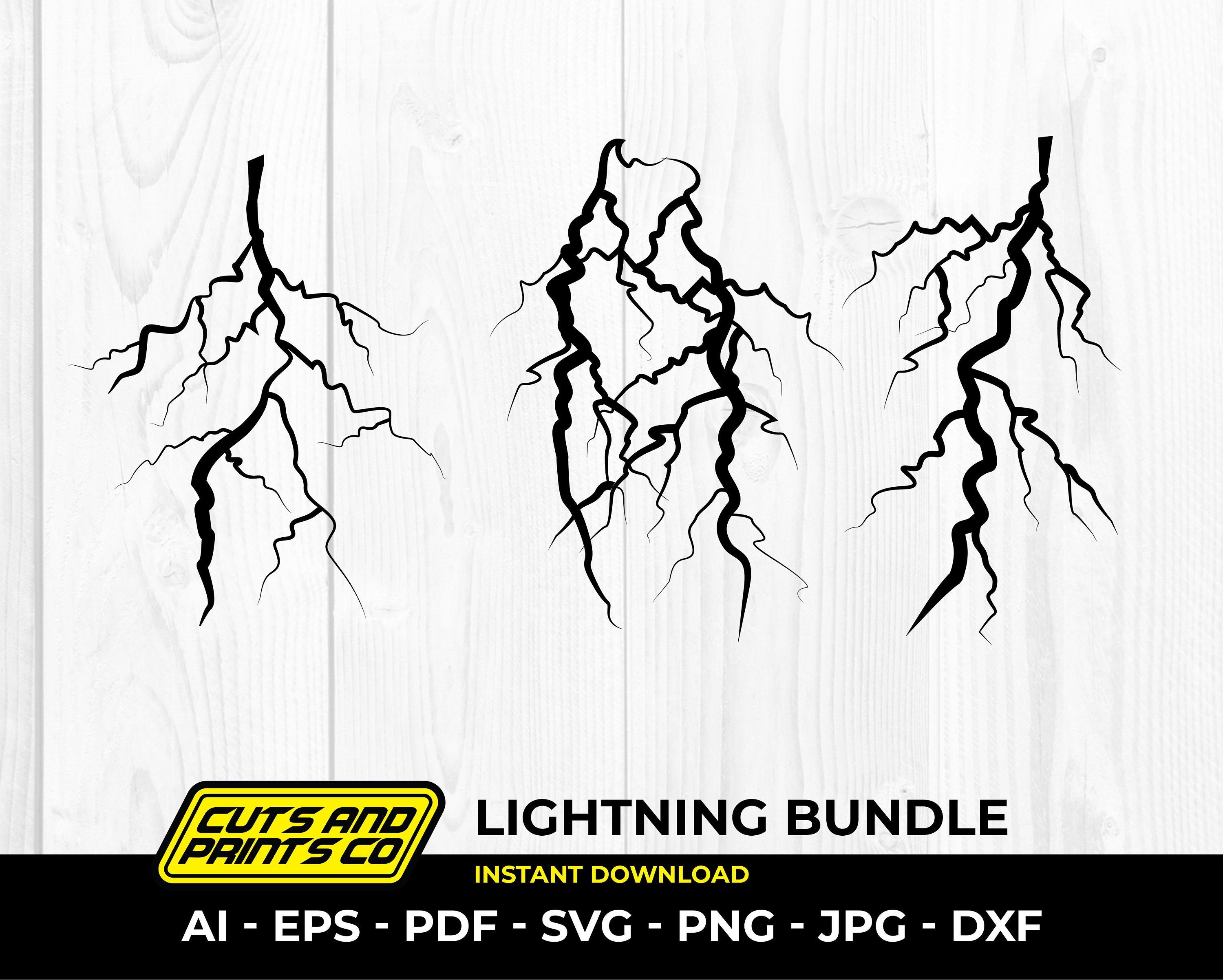 Lightning Strikes Bundle Svg Lightning Cricut Files - Etsy
