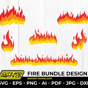 Fire Svg Bundle, Fire Svg, Fire Flames Svg, Flames Svg, Fire Cliparts ...