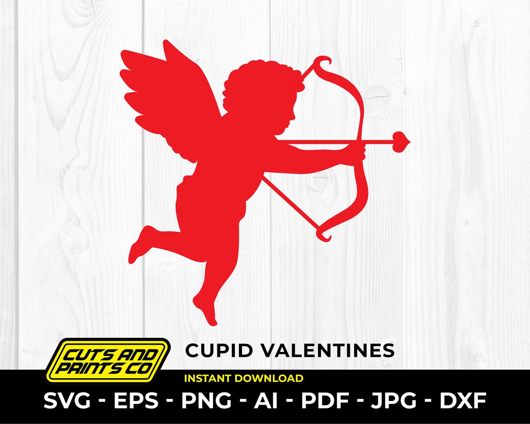 Cupid Svg, Valentines Svg Design, Heart SVG for Cricut & Silhouette ...