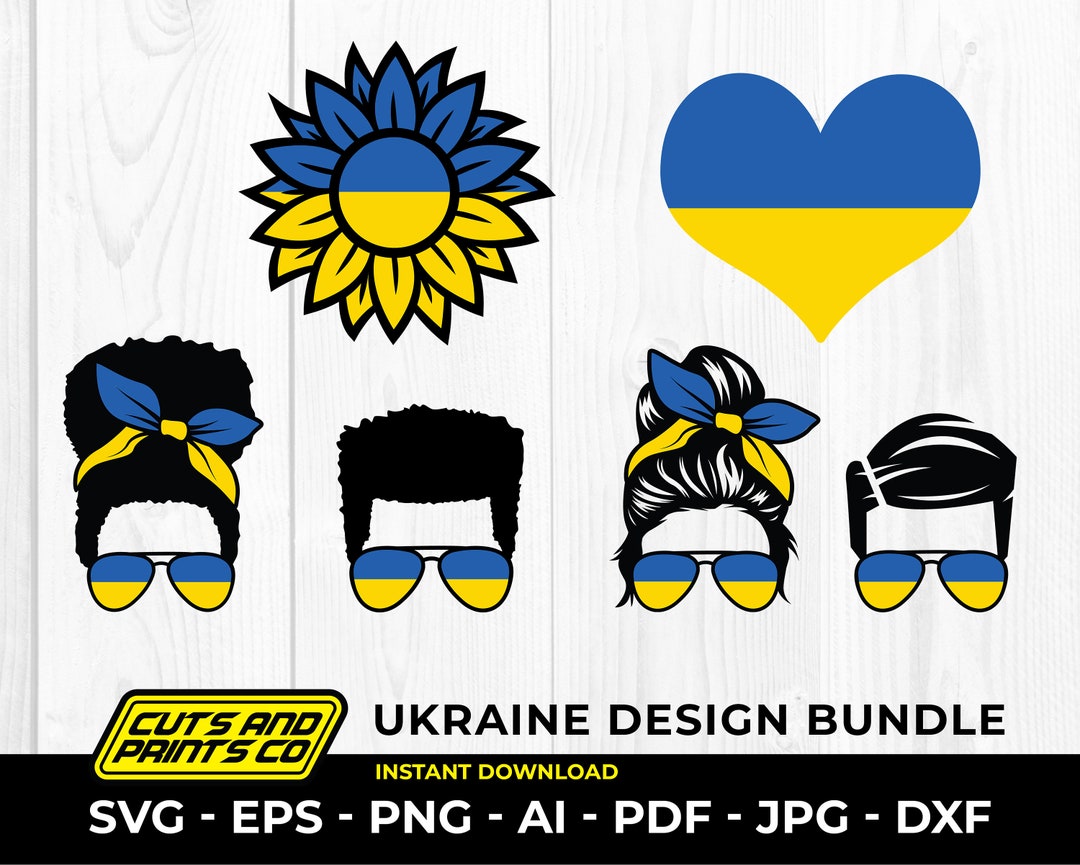 Ukraine Svg for Cricut & Silhouette and for Sublimation With Eps, Pdf ...