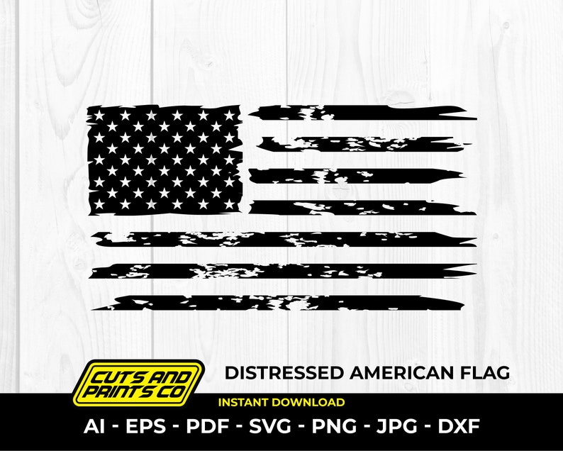 USA Flag Distressed American Flag Patriotic SVG America - Etsy