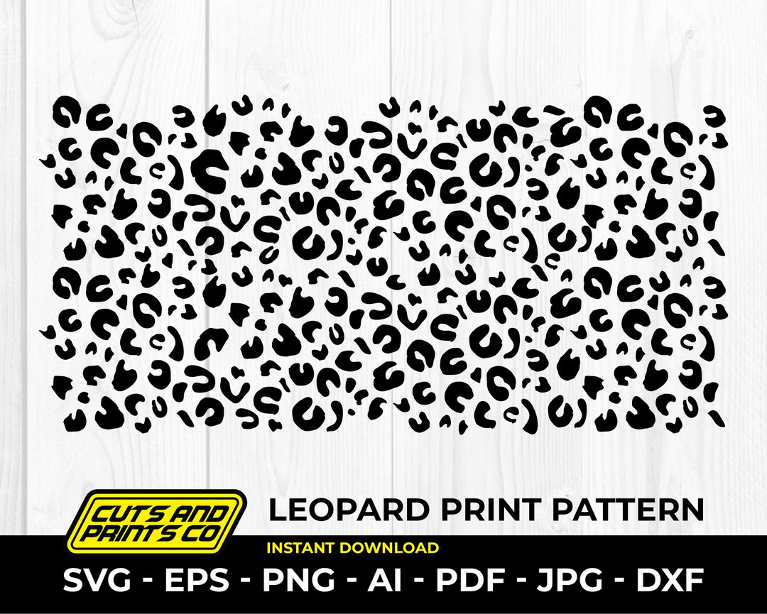 Leopard Print Pattern Svg, Animal Print SVG for Cricut & Silhouette and ...