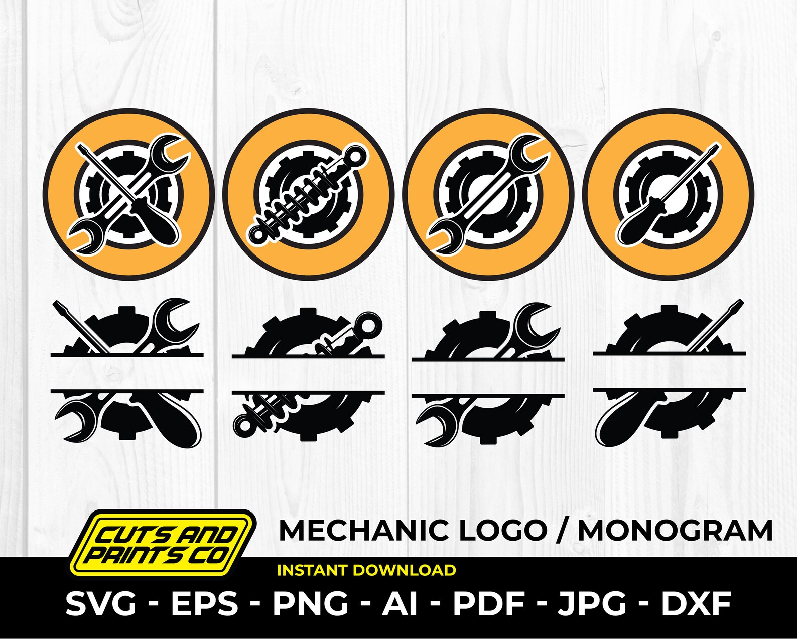 Mechanic Logo Svg Bundle Mechanic Logo Bundle Mechanic - Etsy