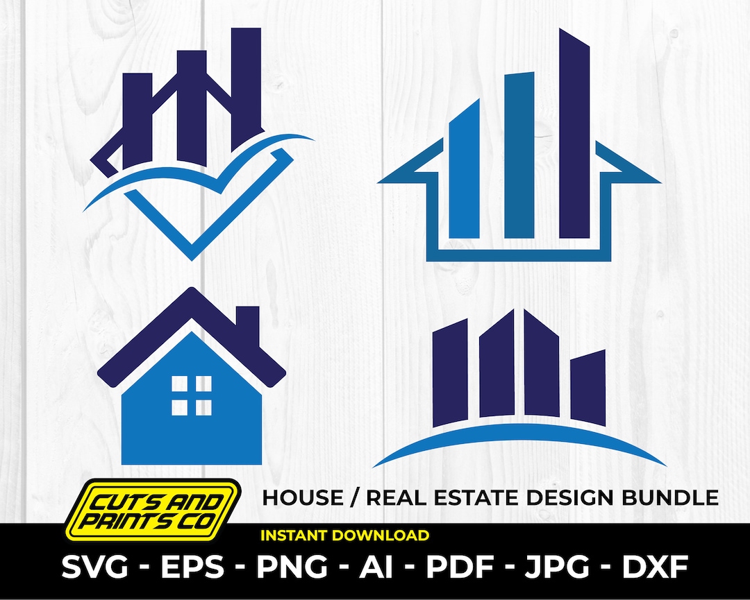 REAL ESTATE SVG, Building Svg, House Svg, House Logo Svg, House Clipart ...