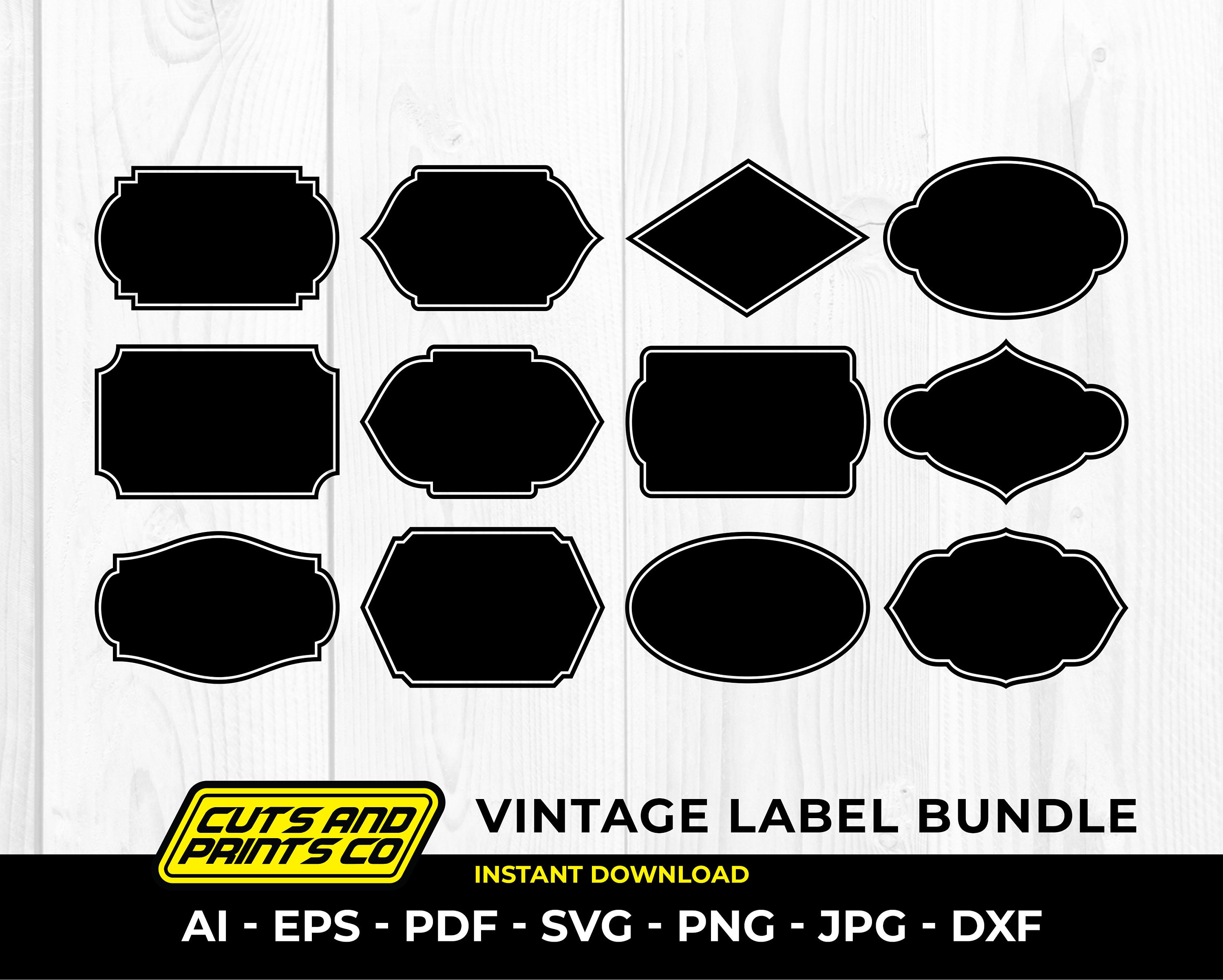 Vintage Label Shape Png