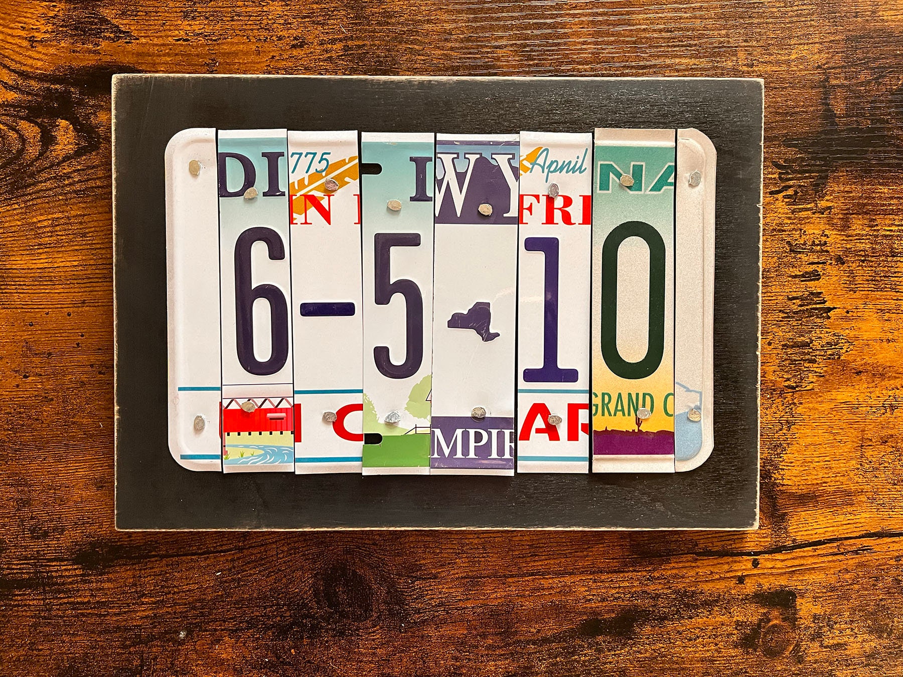 Anniversary License Plate Sign - Etsy
