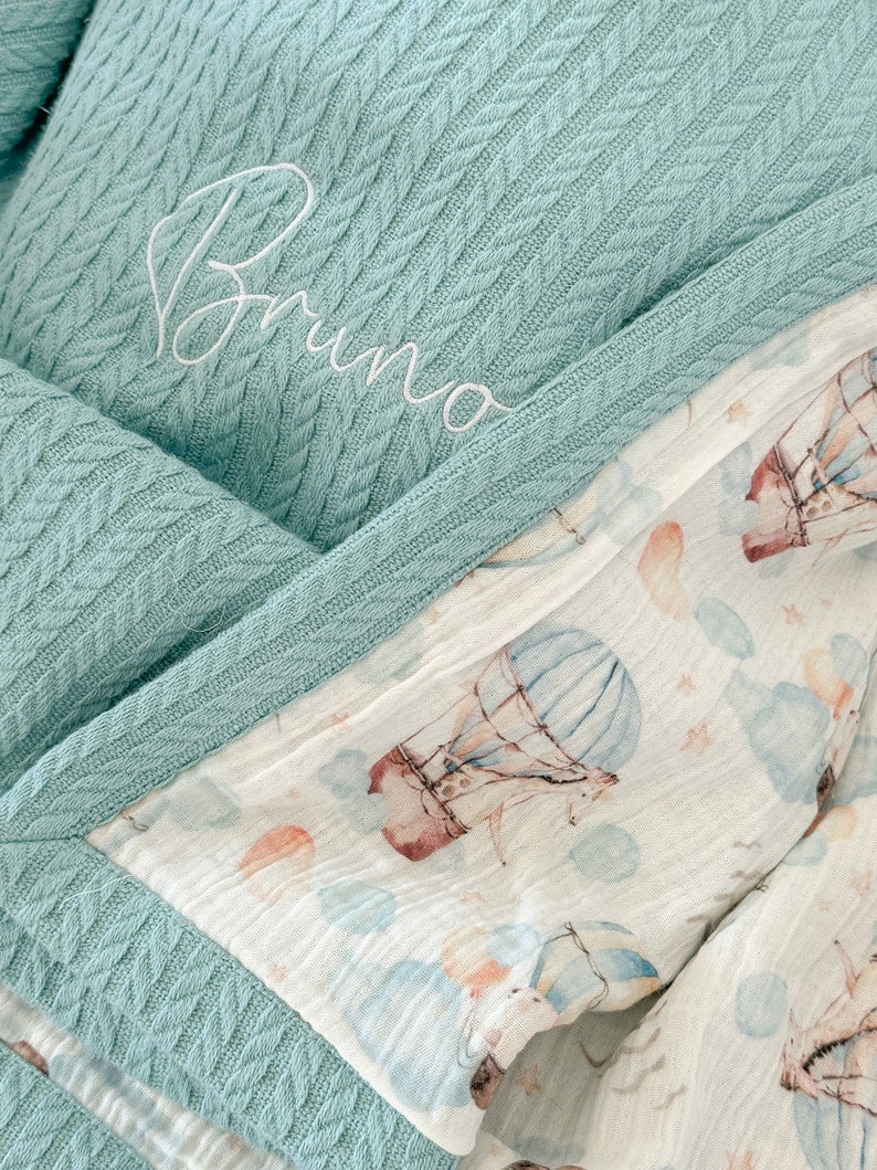Baby Cuddle Blanket, Stroller Blanket, Pram Blanket, Cotton Throw ...