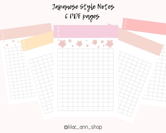 Japanese Style Notes Japanese Language Study Notes Japanese | Etsy