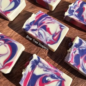 Black Raspberry Vanilla Soap Bar - Artisan Soap - Handmade Soap - Vegan ...