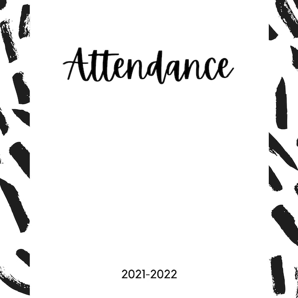 Attendance Sheet 2021 - Etsy