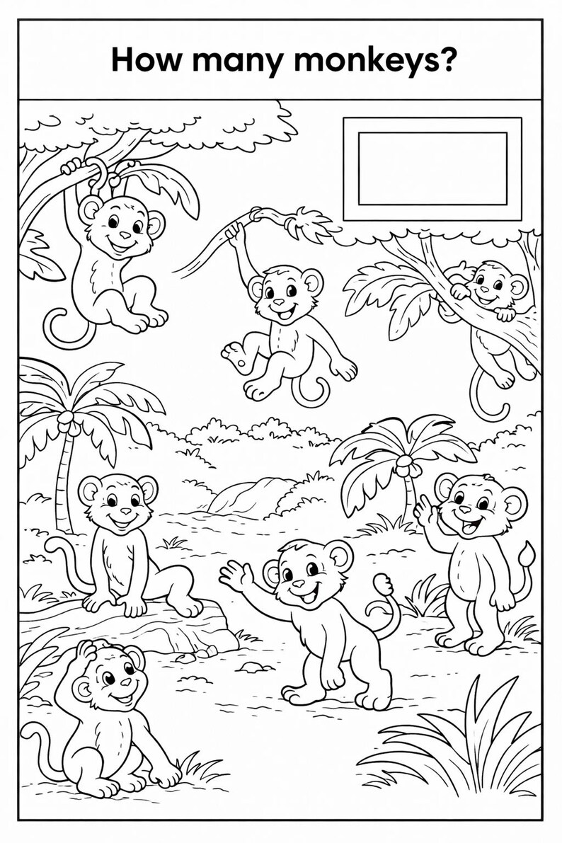 Safari Animal Activity Book – Zoo Coloring Pages, Worksheets for Kids ...