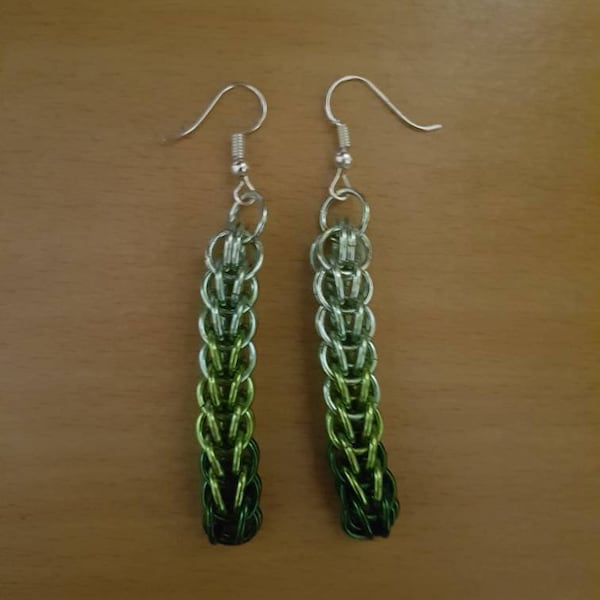 Chainmail Earrings - Etsy