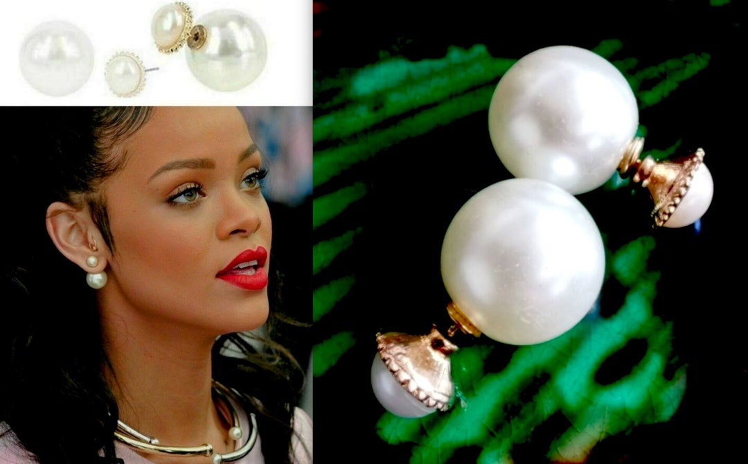 Beautiful Elegant Classic Extra Large Faux Pearl Stud Earrings - Etsy