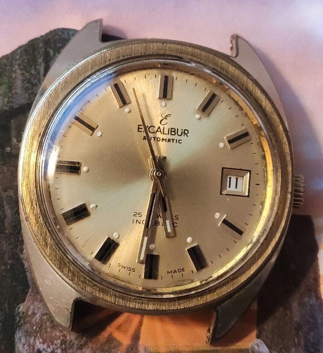 EXCALIBUR Automatic Watch 25 Jewels Incabloc With ETA 2783 Movement - Etsy