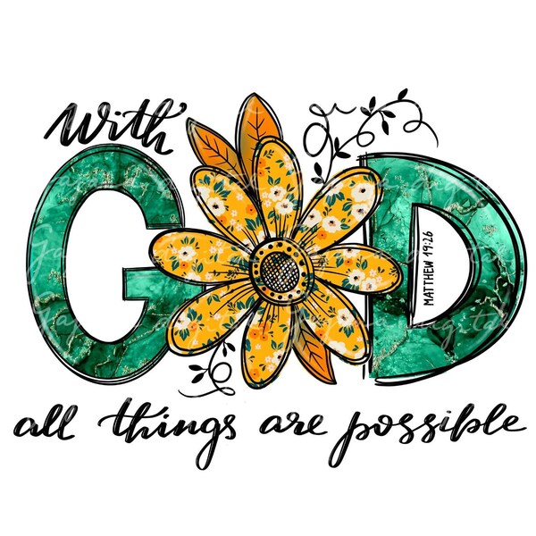 Matthew 19 26 - Etsy