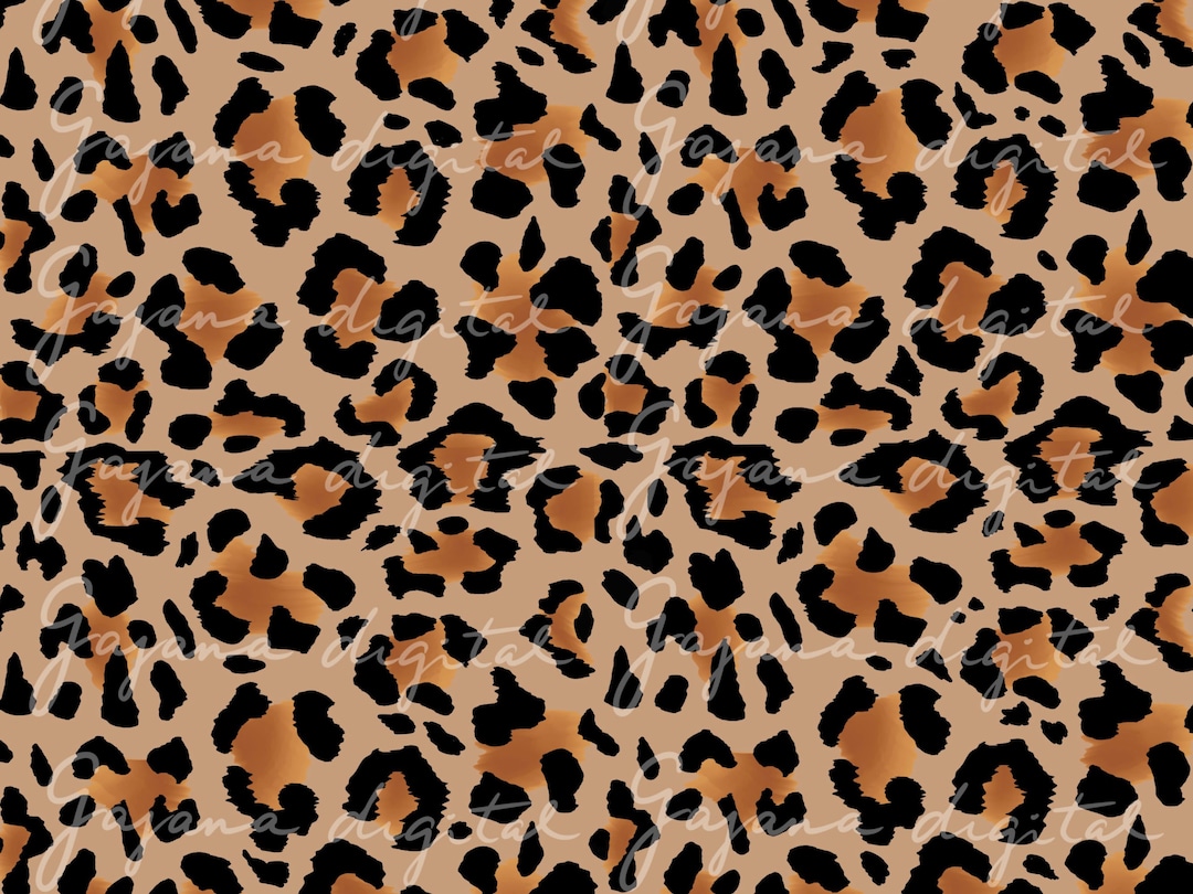 Leopard Print PNG, Digital Paper PNG, Cheetah Background, Digital ...