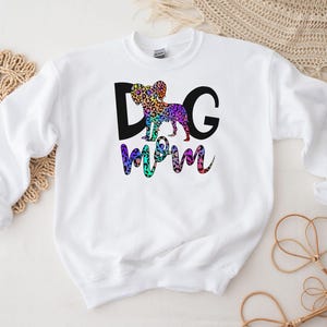 Dog Mom PNG, Rainbow Leopard, Instant Download, Dog Lover PNG, Mothers ...
