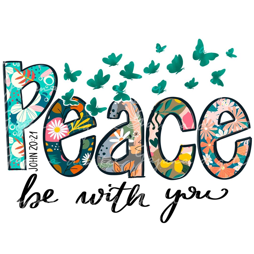 Peace Be With You PNG - Christian Design, Inspirational Png, Faith ...