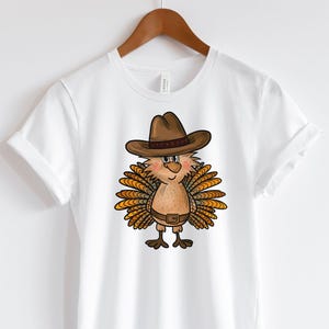 Cowboy Turkey PNG, Thanksgiving PNG, Western Turkey PNG, Sublimation ...