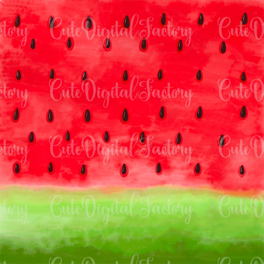 Watermelon. Digital Paper Summer Fruit Background Scrapbook Paper ...