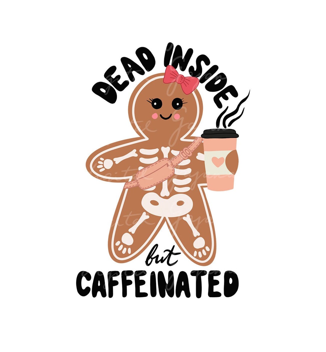 Dead Inside Skeleton & Groovy Christmas Gingerbread Retro - Etsy