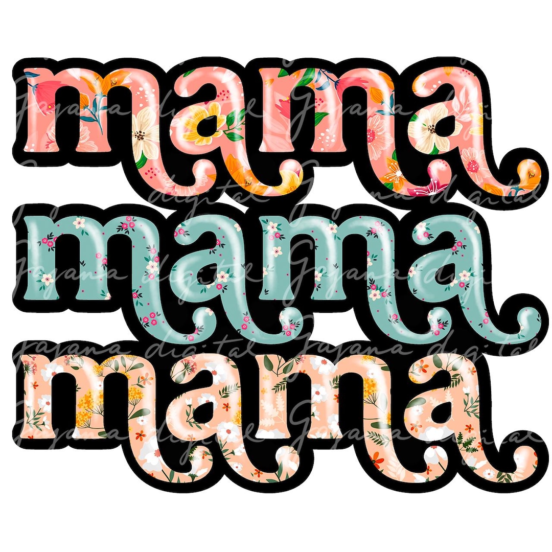 Stacked Mama PNG, Retro Mama PNG, Mothers Day PNG, Digital Download ...
