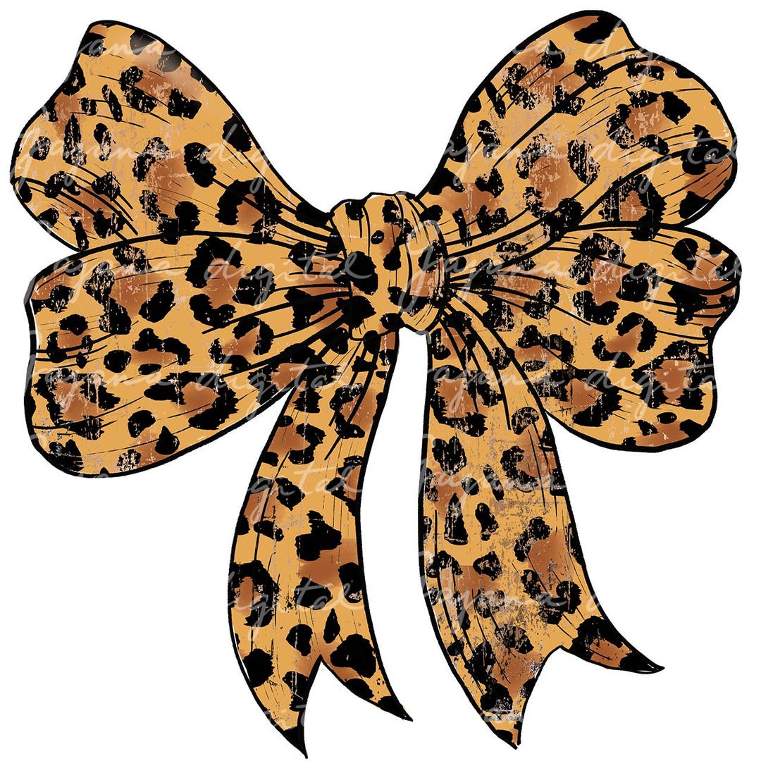 Coquette Bow PNG - Leopard Bow PNG, Aesthetic Png, Cheetah Sublimation ...