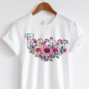 Floral Teacher PNG - Watercolor Flowers, Flower Teacher Png, First Day ...