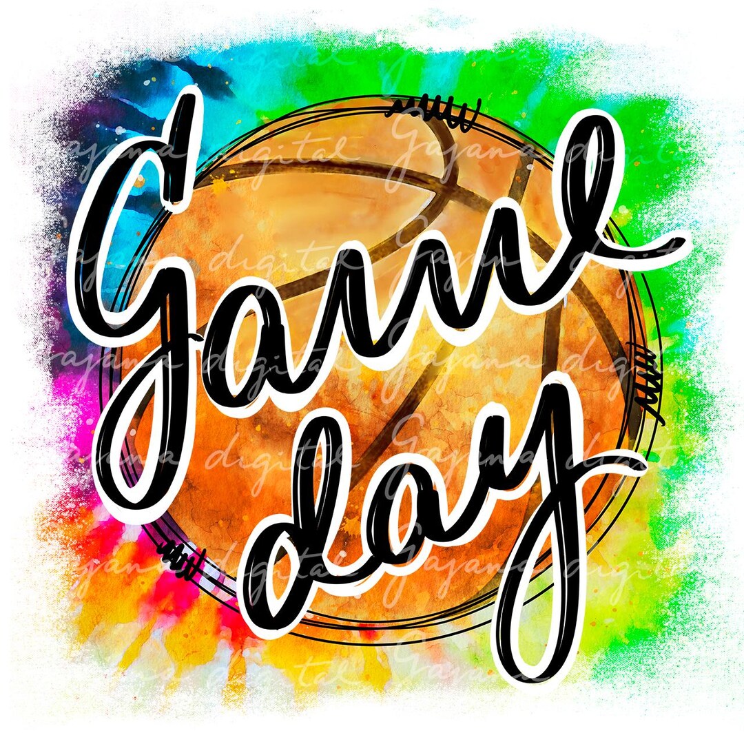 Game Day Basketball PNG: Sports Sublimation Design (digital Download ...