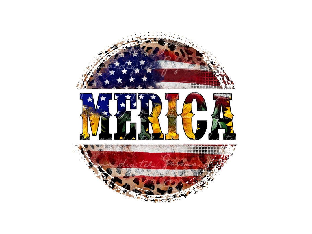Merica PNG, Merica Leopard Png, Sublimation Design, Retro Merica Png ...