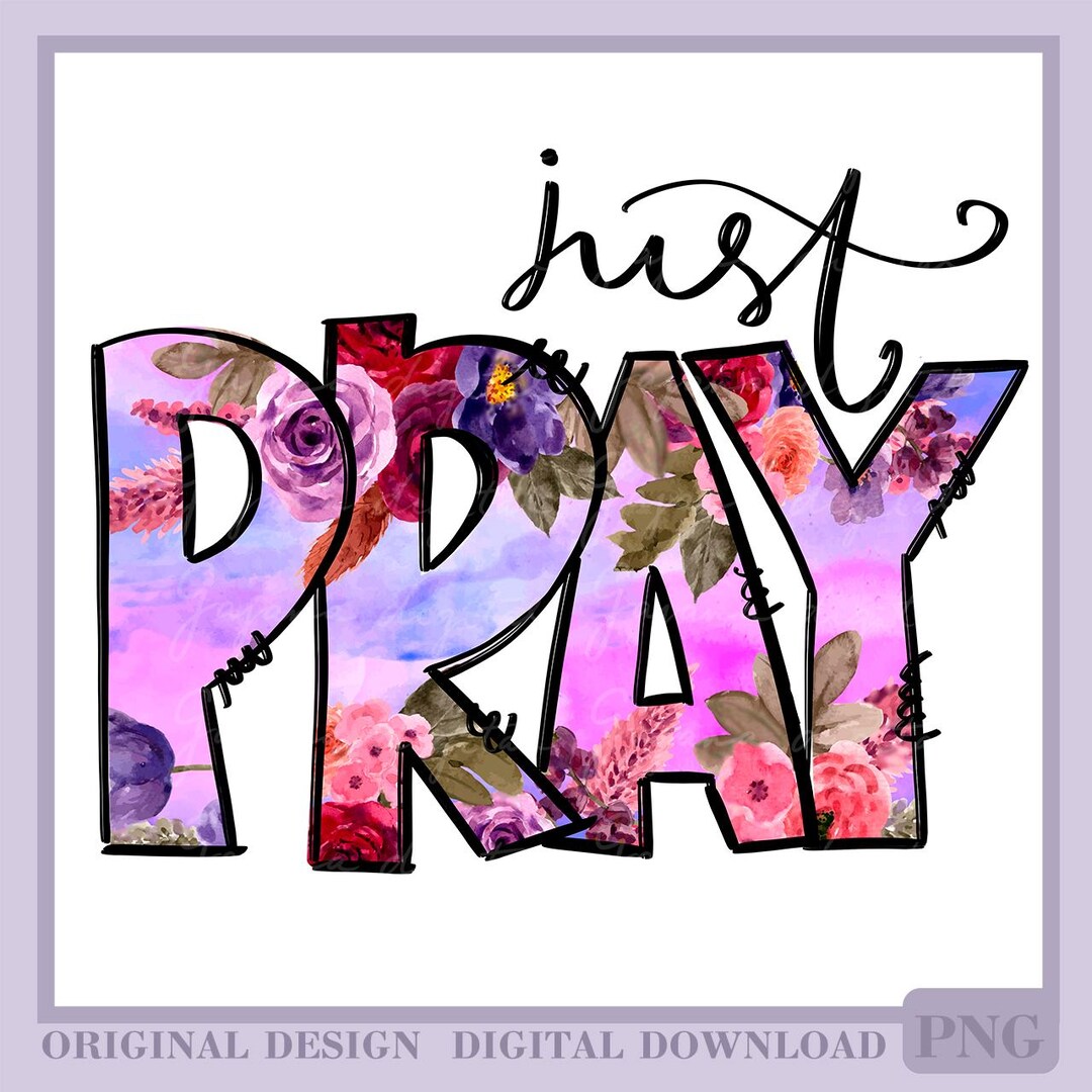 Solo reza PNG Diseño religioso, descarga instantánea, sublimación de ...