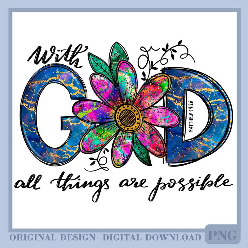 With God All Things - Etsy