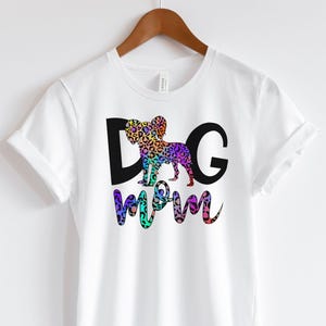 Dog Mom PNG, Rainbow Leopard, Instant Download, Dog Lover PNG, Mothers ...