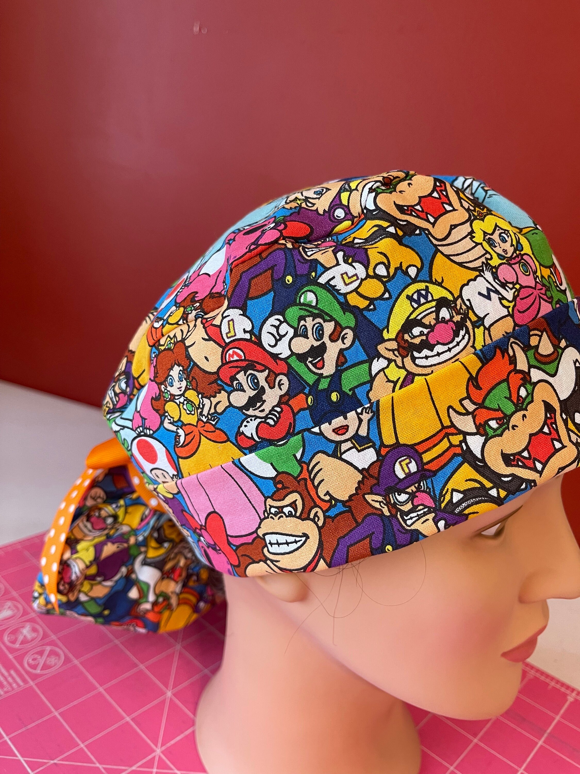 Mario & Friends/ Baby Yoda/ Scrub Caps for Women/ Scrub Cap With ...