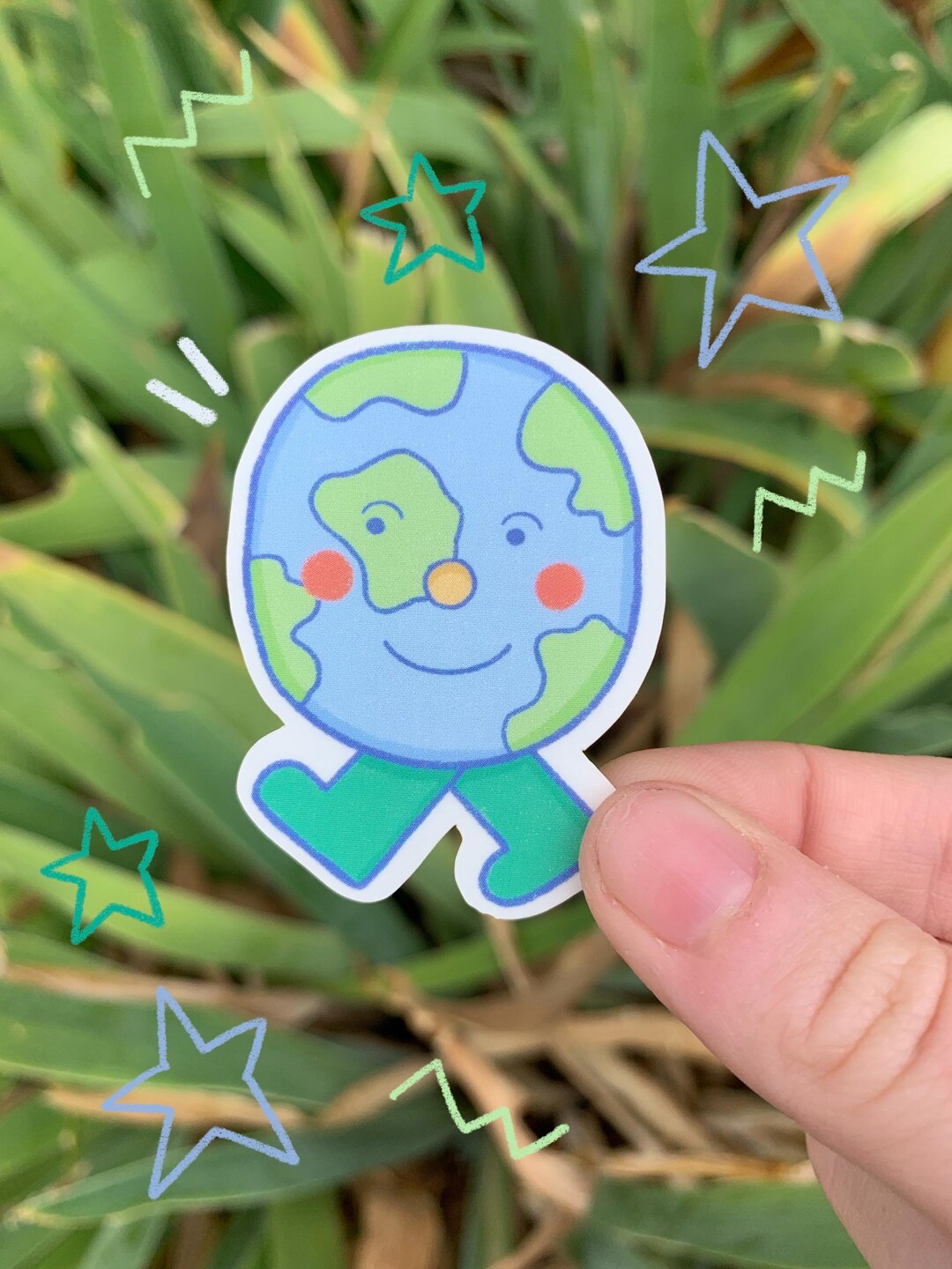 Earth Buddy Sticker - Etsy