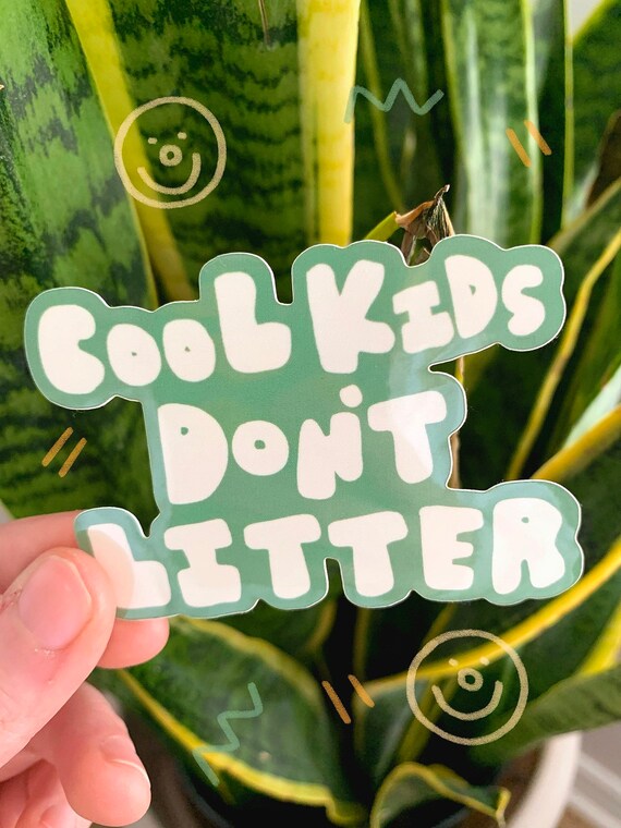 Anti Littering Sticker - Etsy