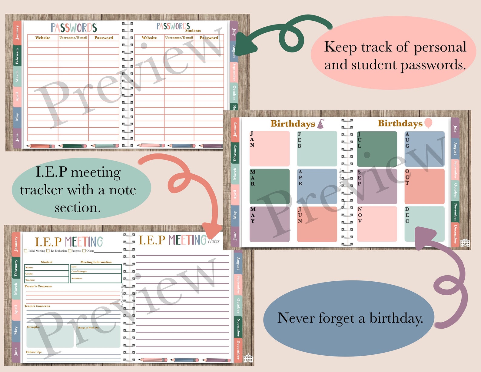 Digital Teacher Planner - Etsy