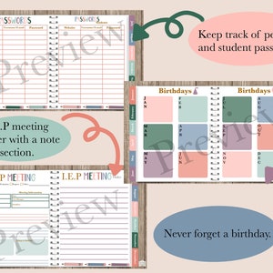 Digital Teacher Planner - Etsy