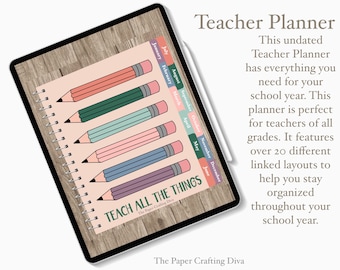 Digital Teacher Planner Goodnotes - Etsy
