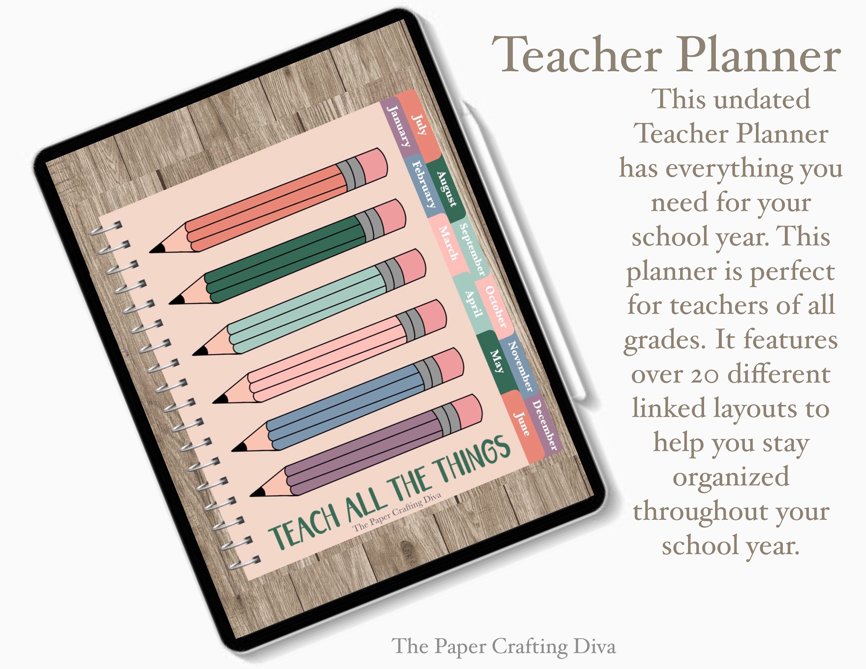 Digital Teacher Planner - Etsy