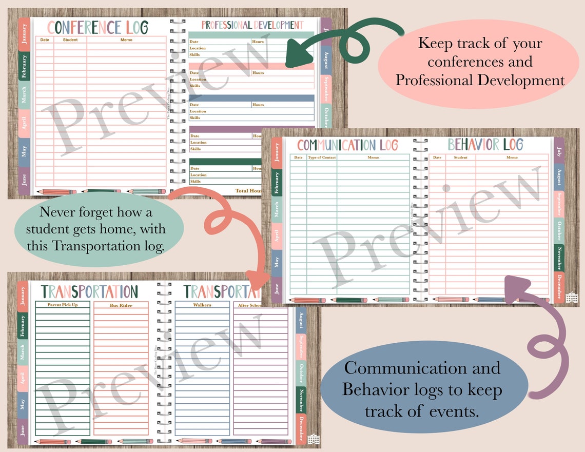 Digital Teacher Planner - Etsy
