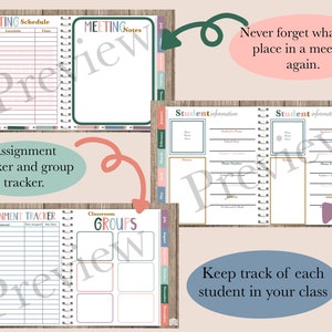 Digital Teacher Planner - Etsy