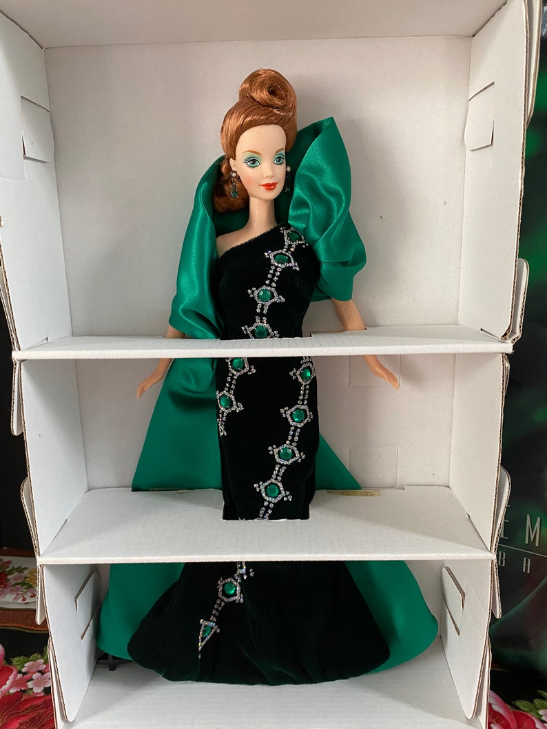 Emerald Embers Barbie, the Jewel Essence Collection by Bob Mackie - Etsy