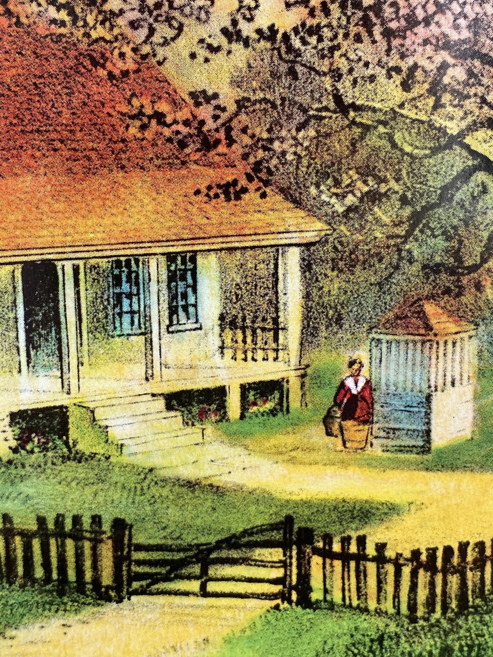 AMERICAN HOMESTEAD SPRING Currier & Ives 1868 / Metal - Etsy