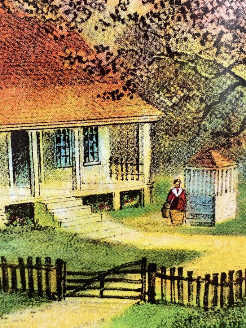AMERICAN HOMESTEAD SPRING Currier & Ives 1868 / Metal - Etsy